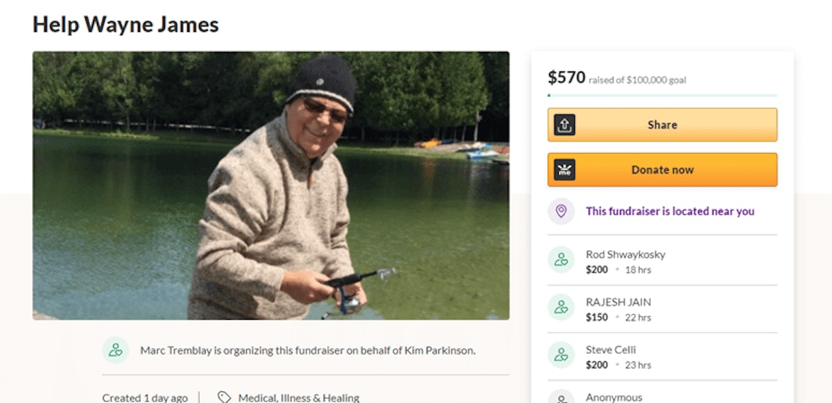 Collision Camaraderie: GoFundMe launched to raise funds for Wayne James ...