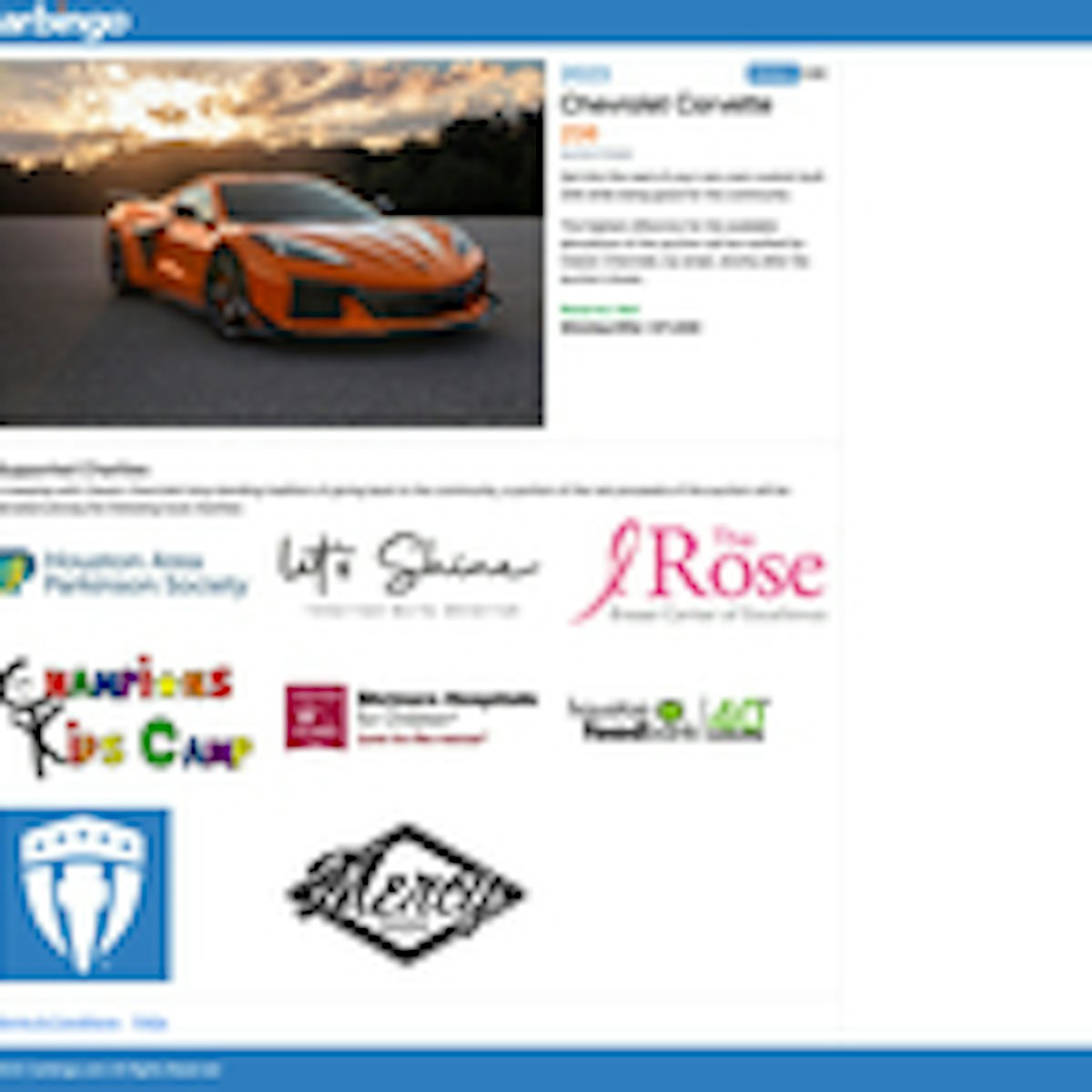 Classic Chevrolet Sugar Land Uses First 2023 Chevrolet Corvette Z06 ...