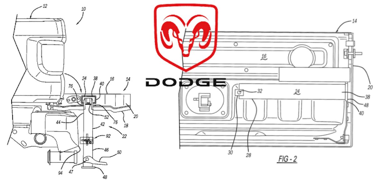 A Step Up: Dodge patents swing-out tailgate step design for Ram trucks ...