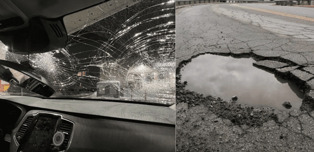Pothole Perils: Meteor-like debris causes vehicle damage on Montreal’s ...