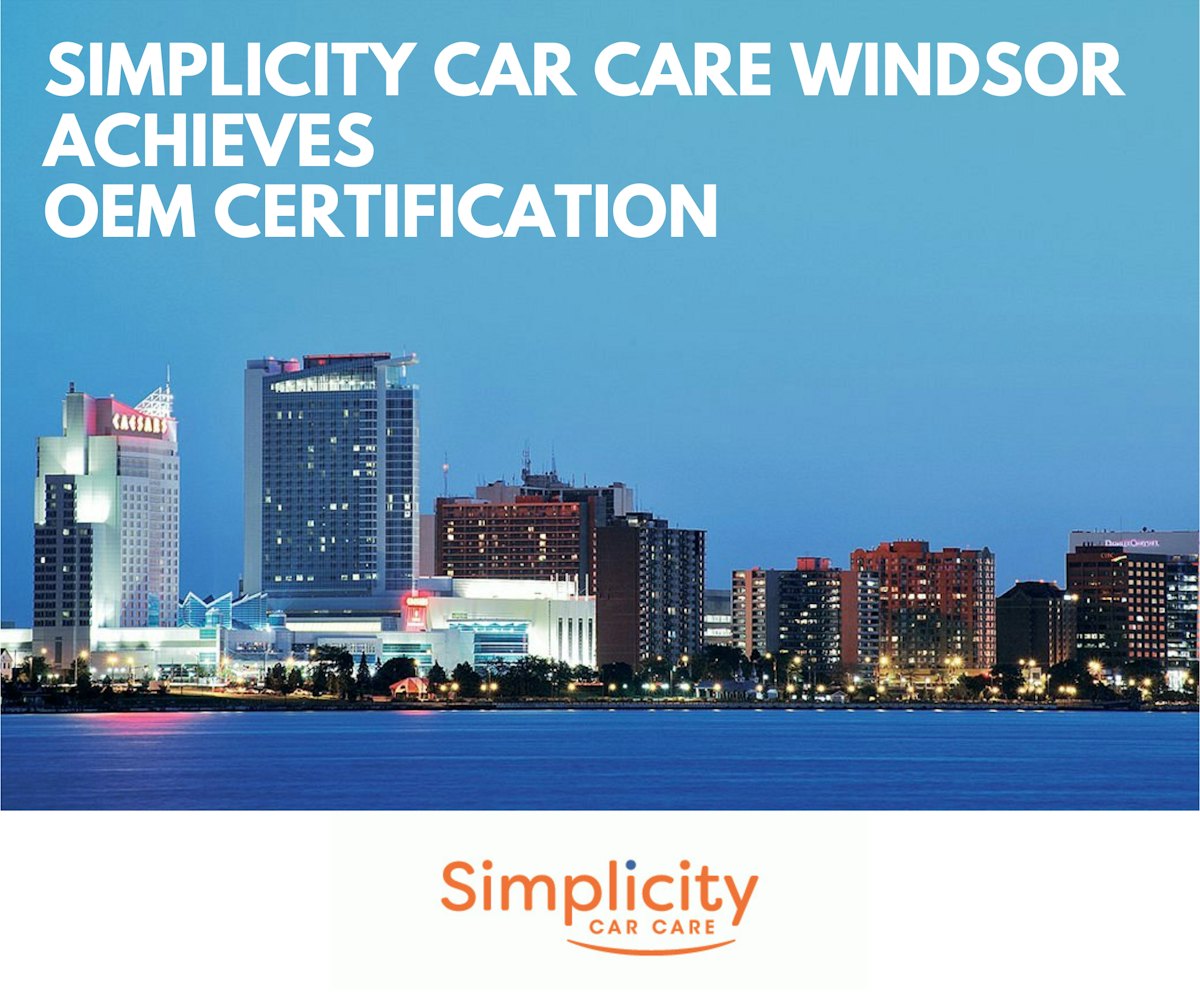 Simplicity Car Care Windsor Achieves OEM Certification | Collision Repair Mag